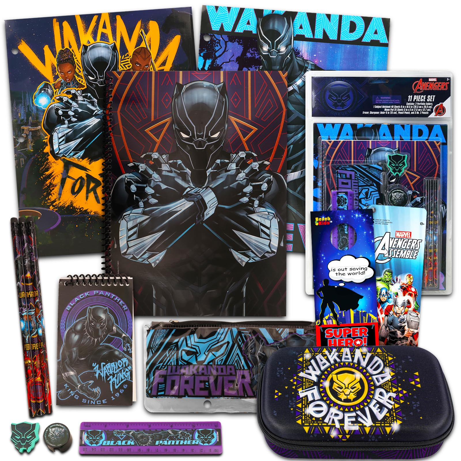 Amazon.com: Black Panther School Supplies Value Pack - Bundle with ...
