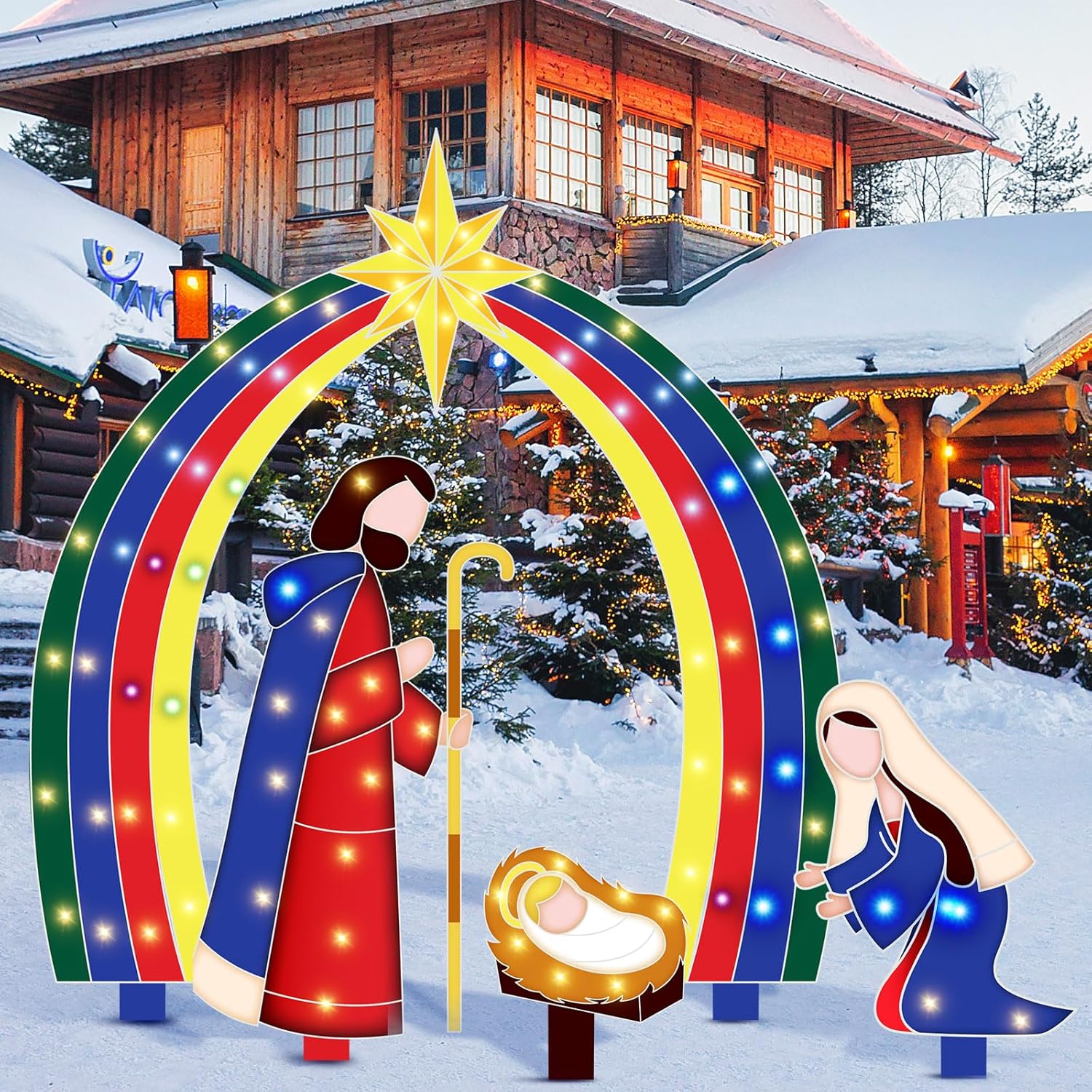 Outdoor Christmas Nativity From The Philippines