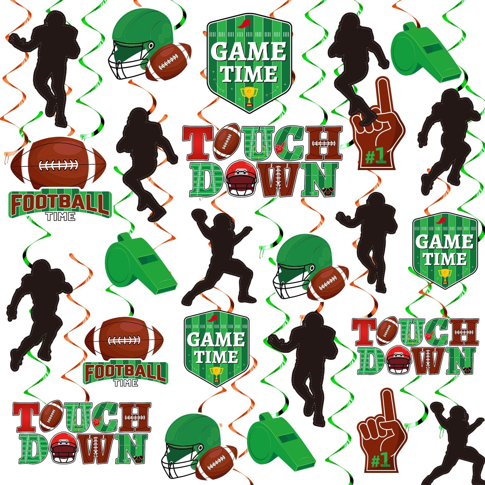 Amazon.com: Swimming Party Hanging Swirls Swimmer Birthday Decoration ...