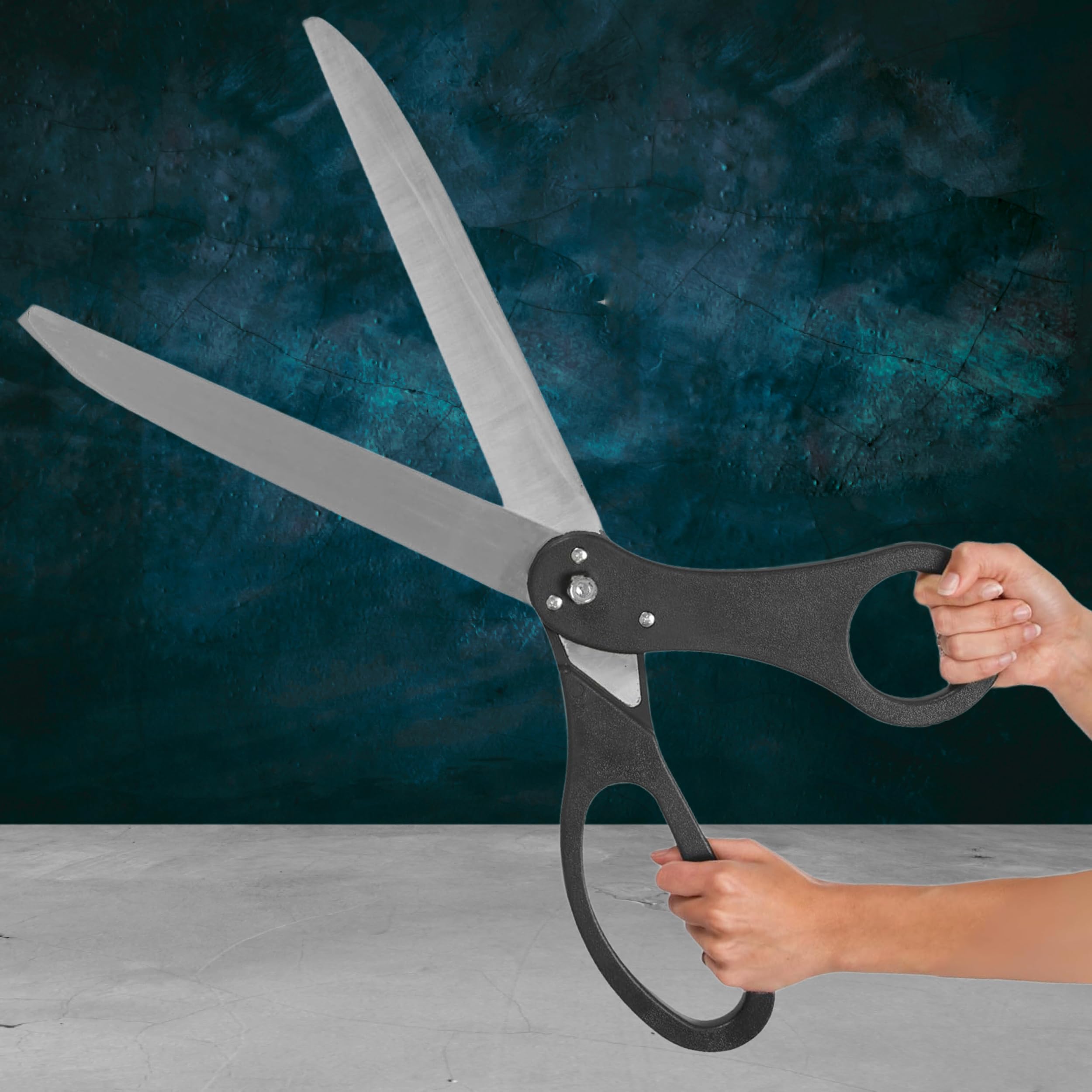 Amazon.com: Ribbon Cutting Ceremony Scissors Black — 25" Black Giant ...