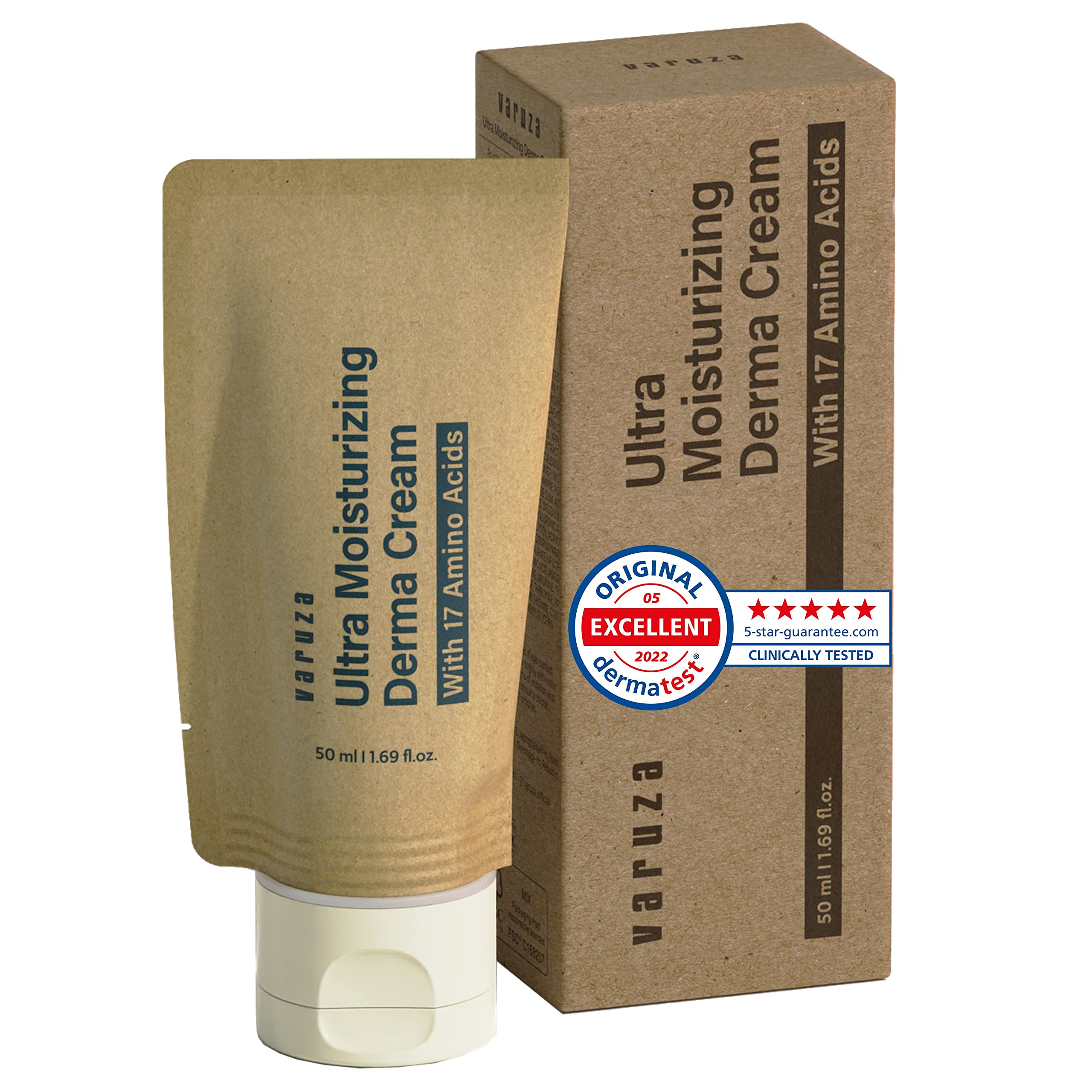 Buy varuza Ultra Moisturizing Derma Facial Cream with 17 Amino s Vegan ...