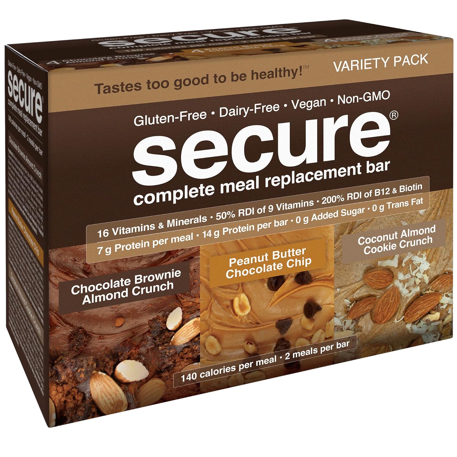Amazon.com : ANDREW LESSMAN Secure Complete Meal Replacement Bars ...