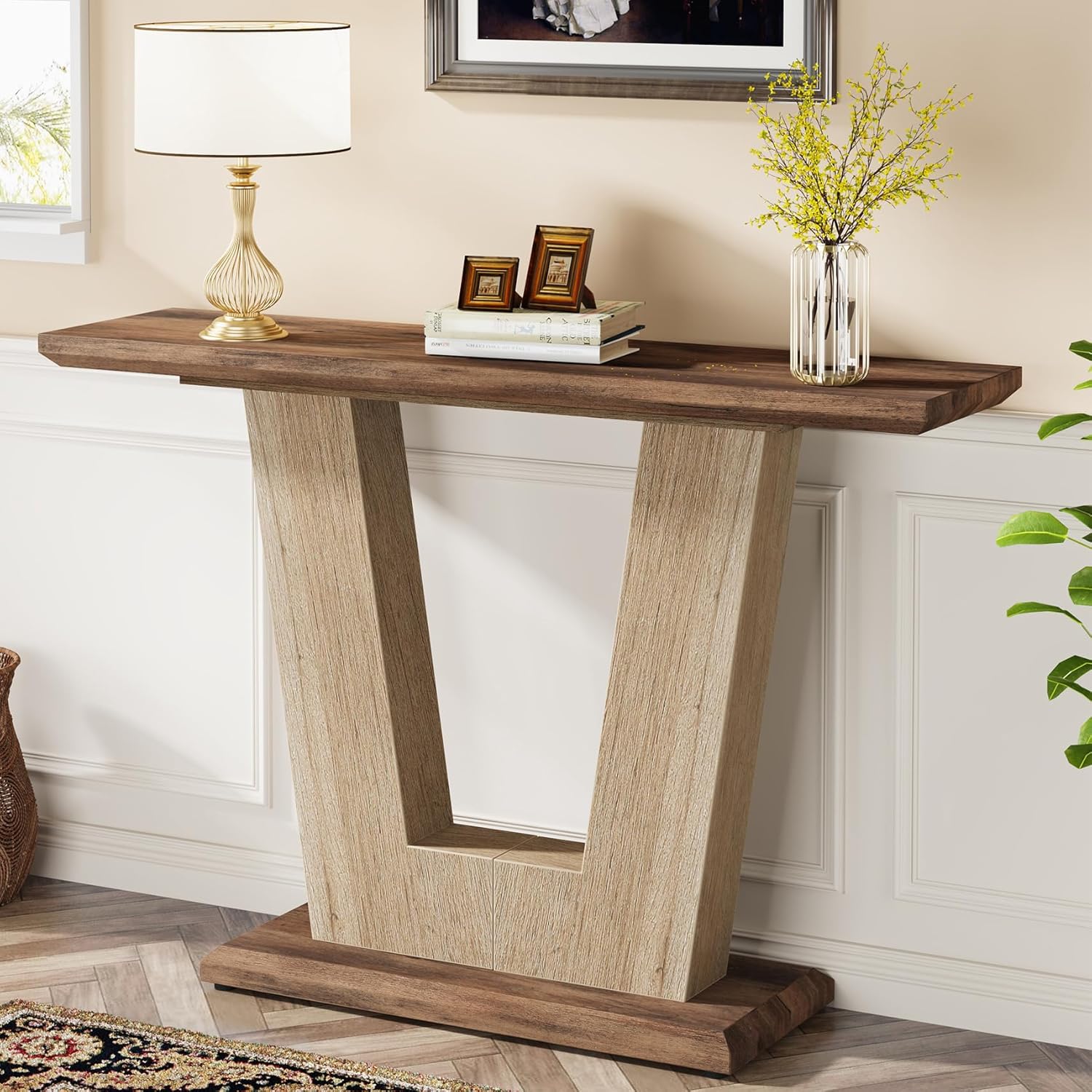 Amazon.com: Tribesigns Wood Console Table, 42 Inches Farmhouse Entryway ...