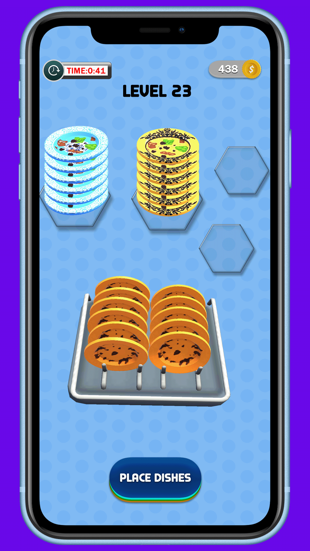 Dish Sort Color Stack Game: Match and Merge Dishes Sorting Game 3D ...