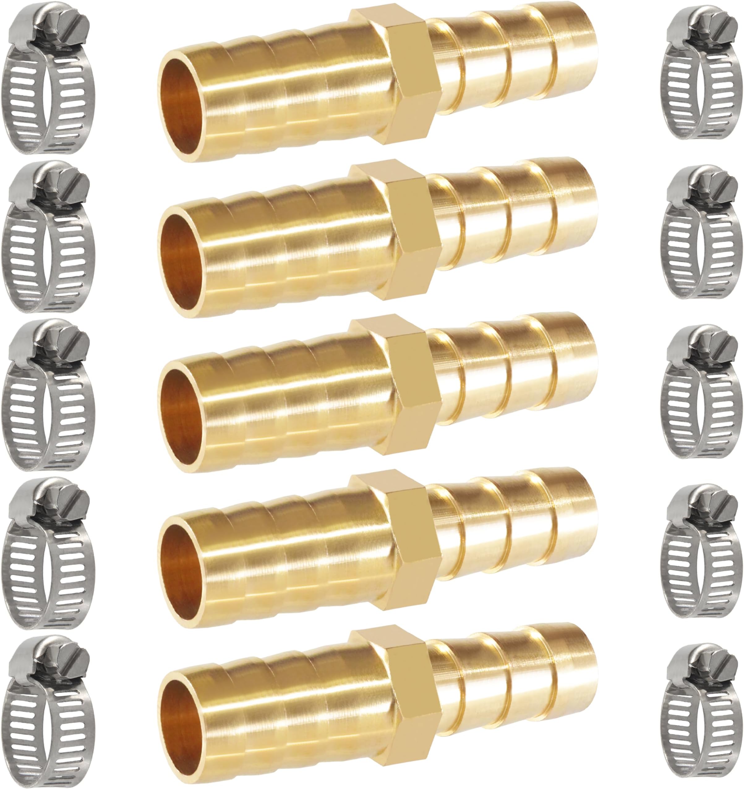 Amazon.com: 4PCS 3/8" (10mm) Hose Repair Kit with 8 PCS Stainless Steel ...