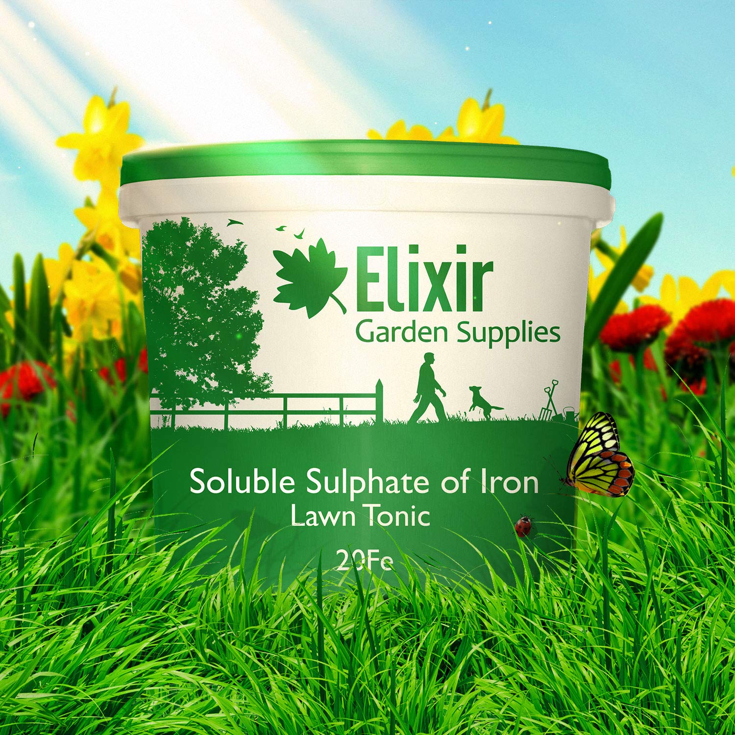 Buy Elixir Gardens Soluble Sulphate of Iron 20% Fe Fertiliser | Lawn ...