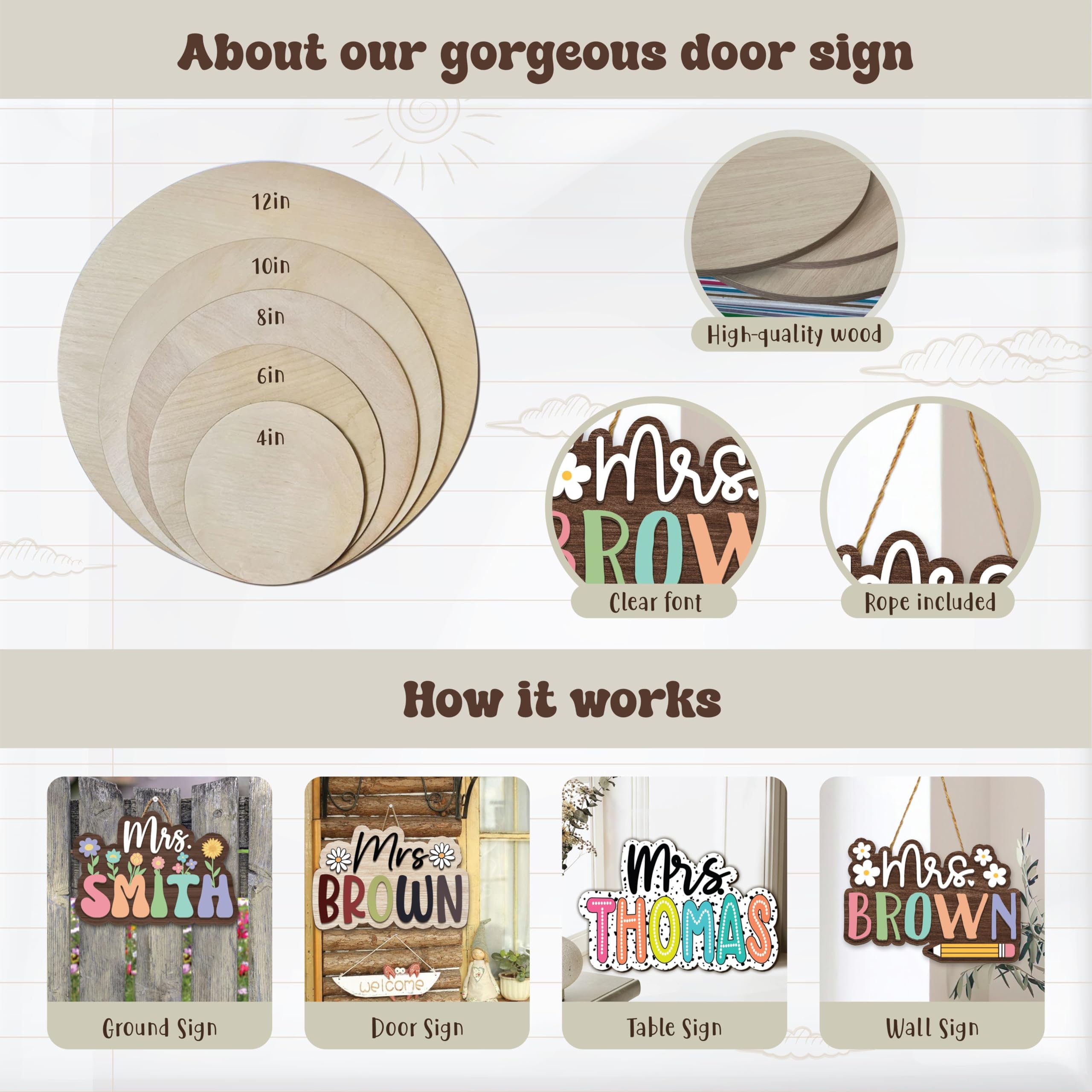 Teacher Decorations For Classroom Apple Welcome Sign For Classroom Door ...