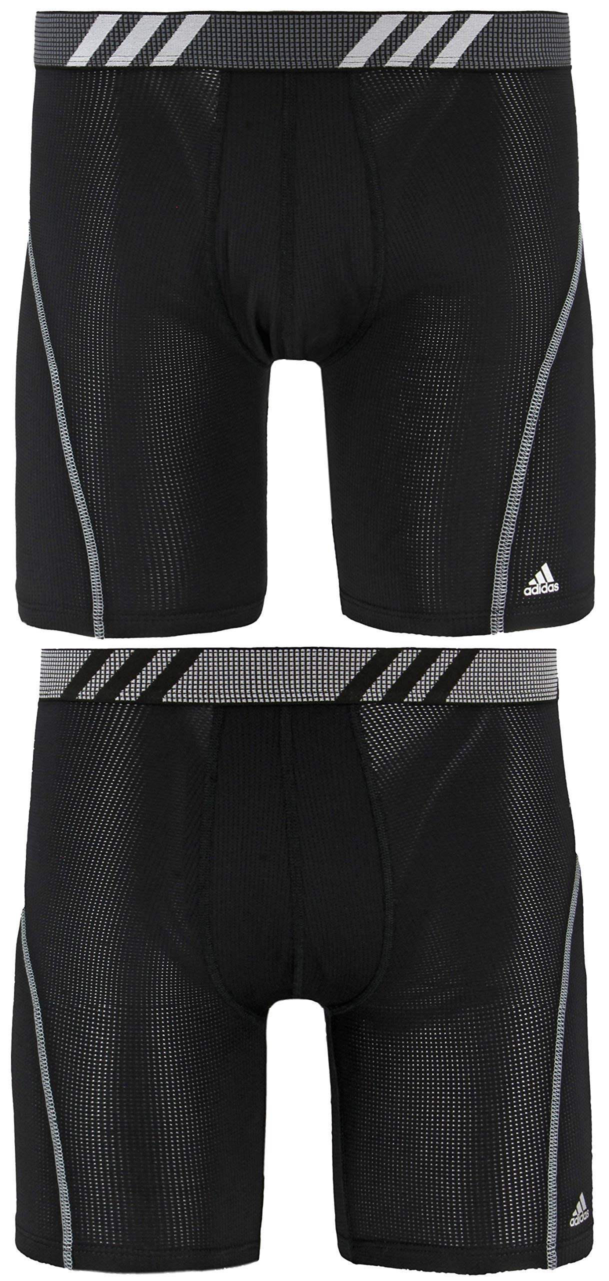 adidas Men's Sport Performance Mesh 2-Pack Midway Small Black/Onix ...