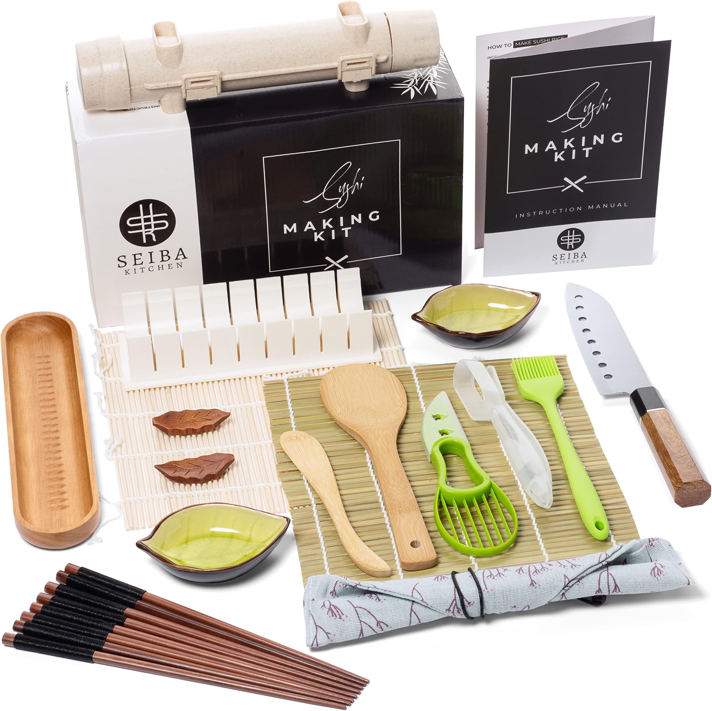 Amazon.com | Sushi Making Kit for Beginners - Premium Grade Sushi Maker ...