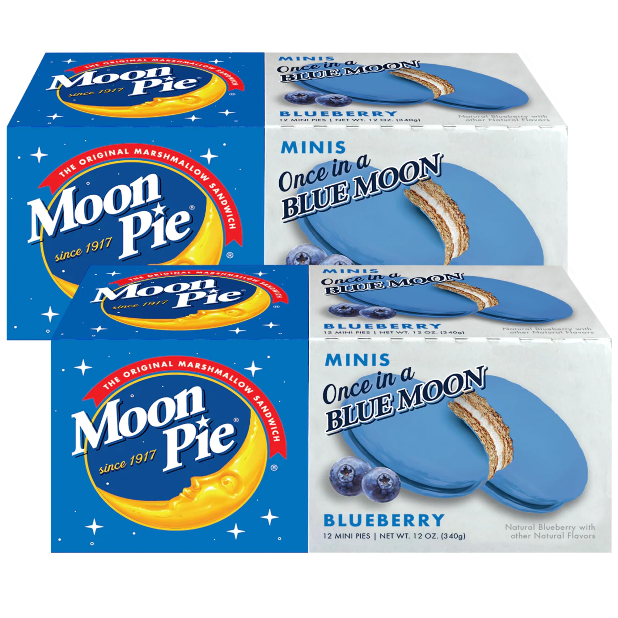 Amazon.com: GH Blueberry Moon Mini Pie Marshmallow Sandwich for ...