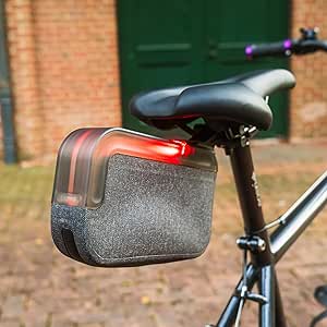 Amazon.com: ReadyGO Luminous Saddle Bag with Built-in 30 Lumens Light - Sonic Welded Nylon Seat ...