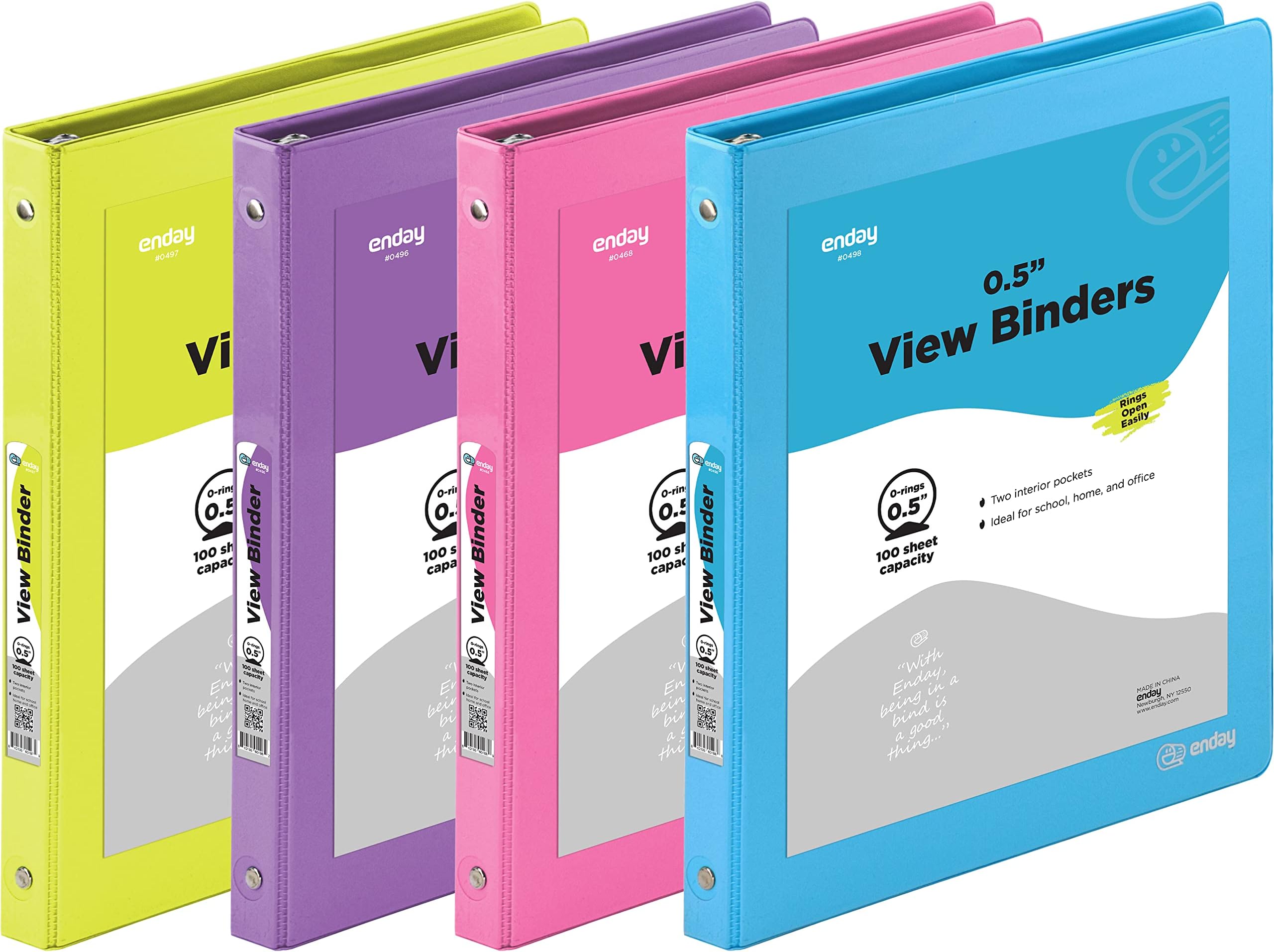 Amazon.com : BAZIC 4106 1/2" Fuschia 3-Ring View Binder w/ 2-Pockets ...