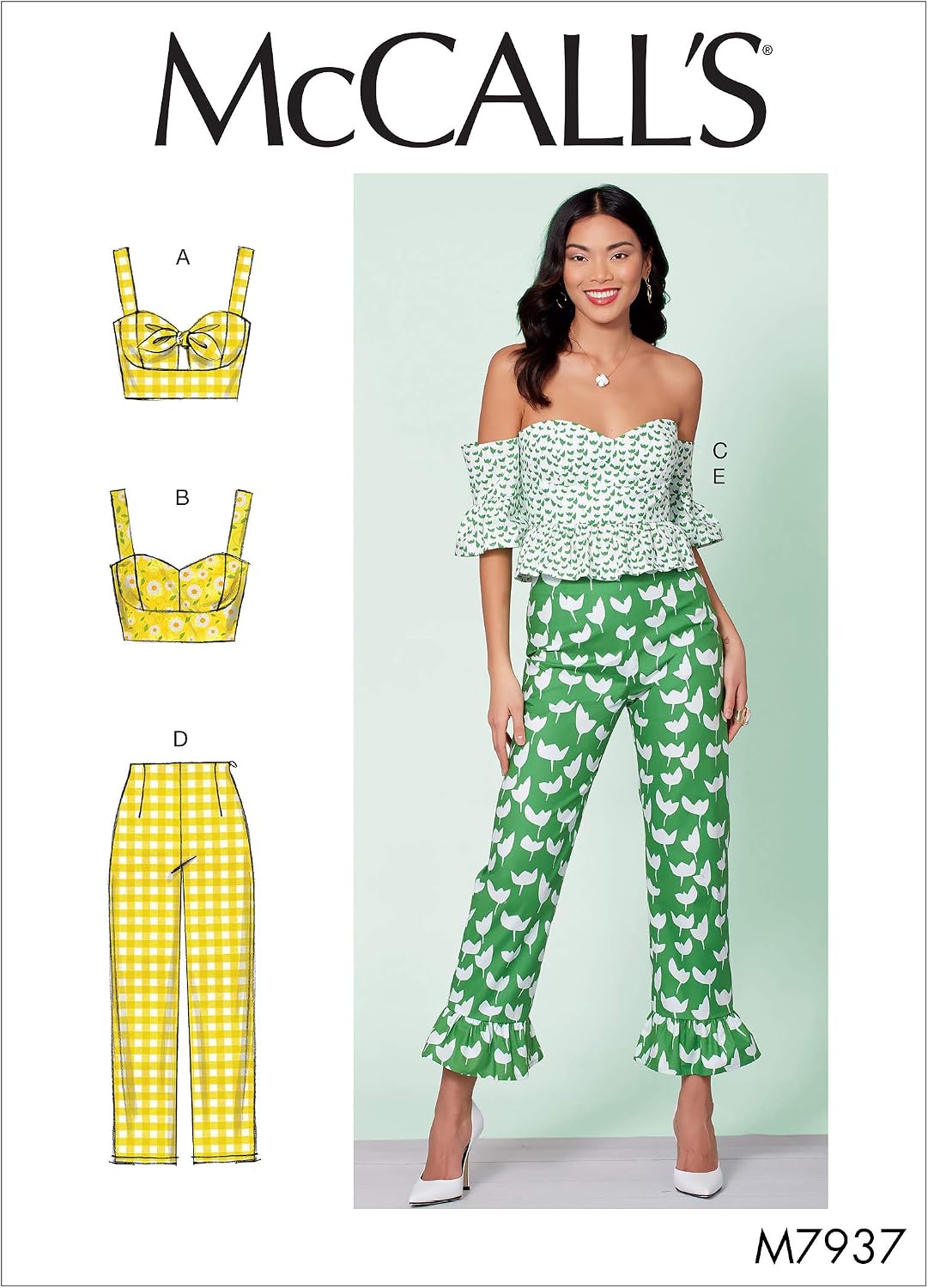 Amazon.com: McCall's Patterns McCall's Women's Pants, Crop Tank ...