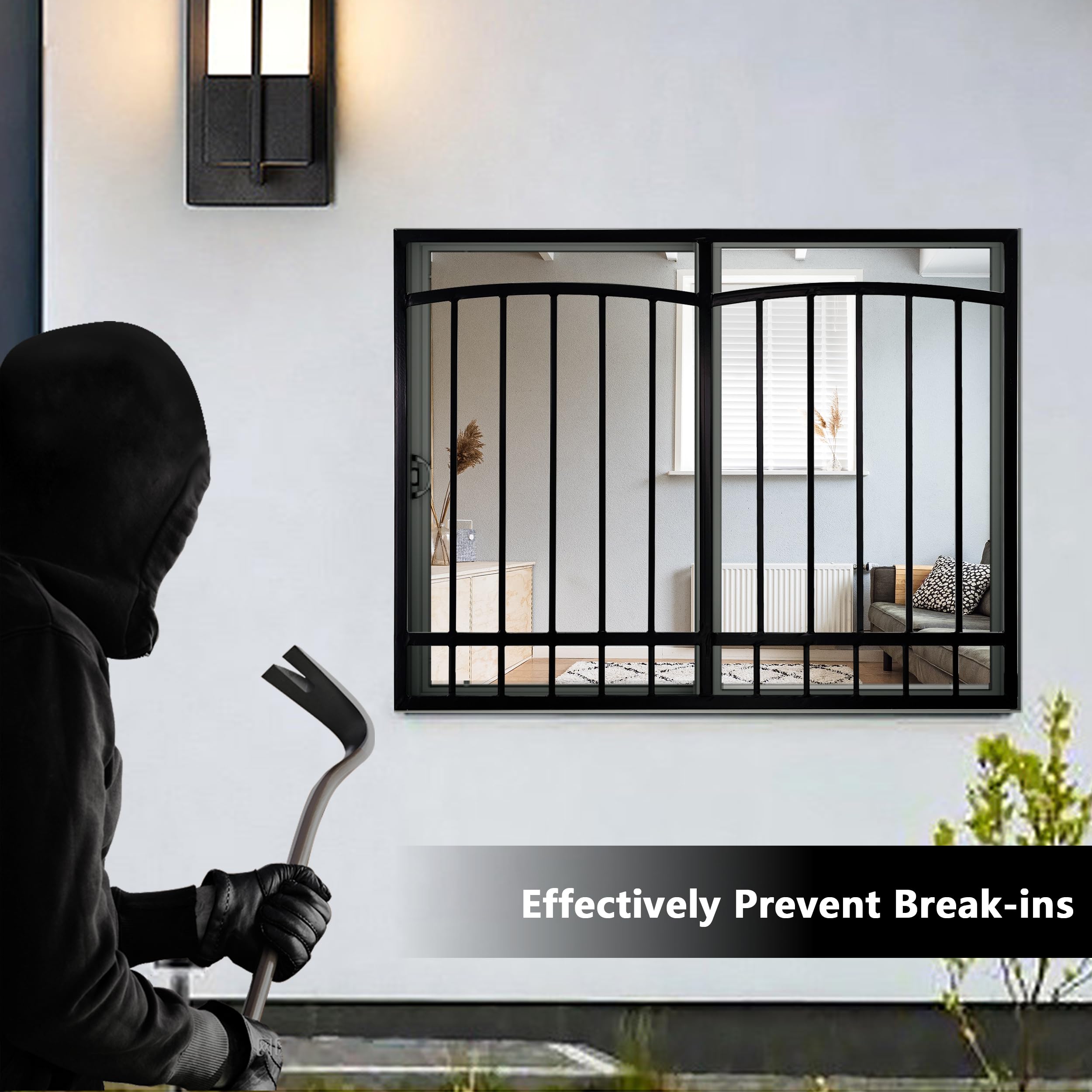 Indoor Security Bars For Windows Ornamental Window Security Grille For