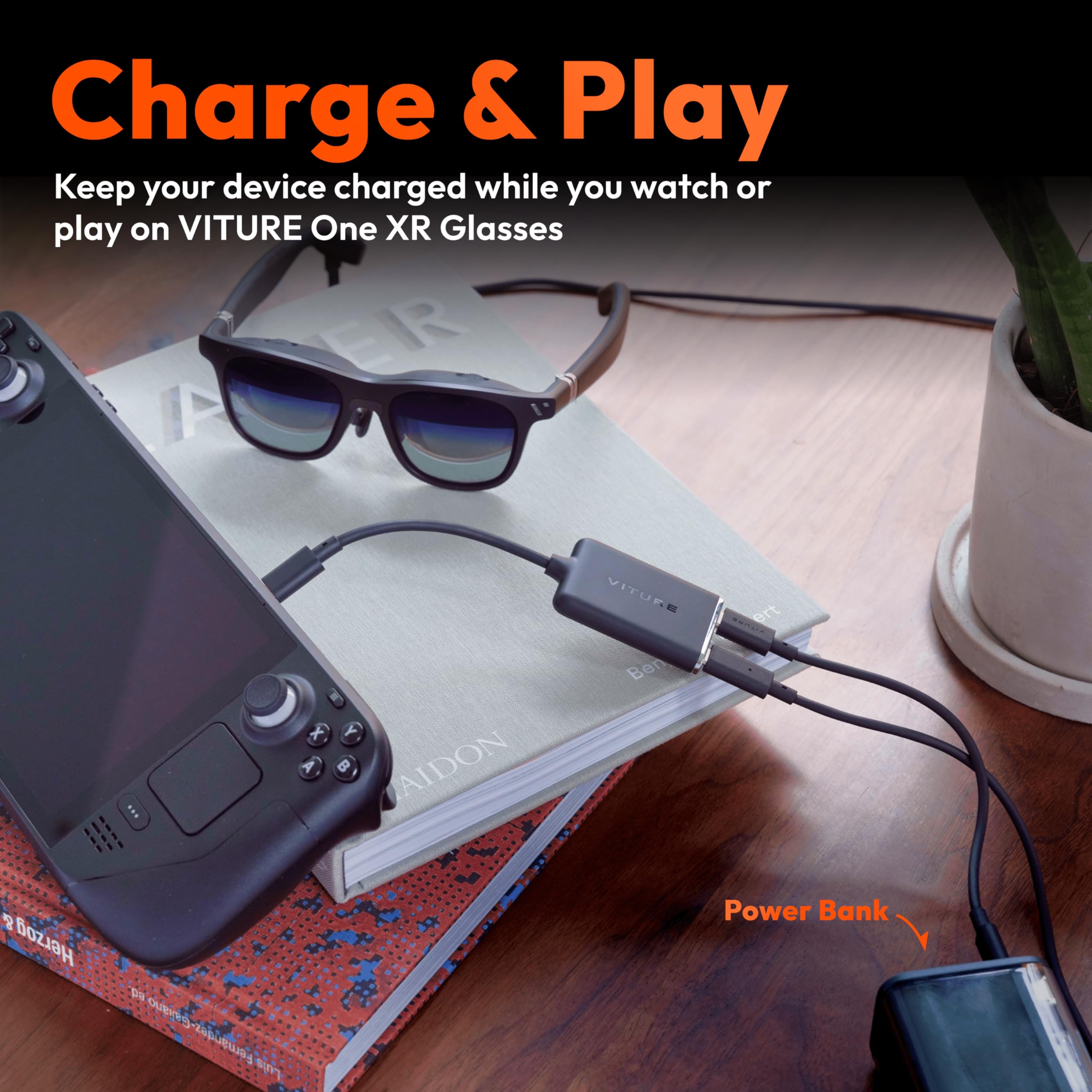 Snapklik.com : VITURE USB-C To Glasses And Charging Adapter