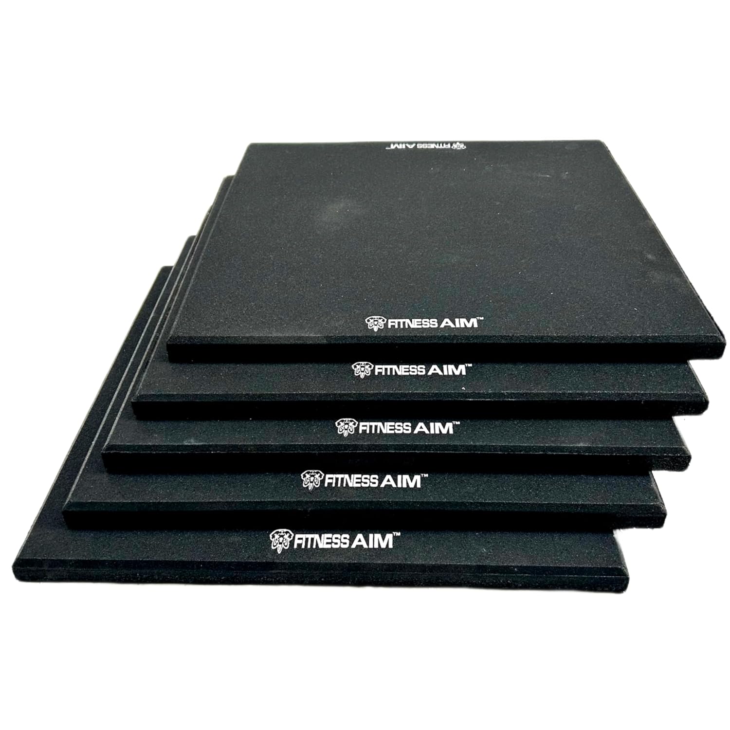 Fitness Aim Rubber Tiles Ideal for Free Weight Areas, Heavy Lifting ...