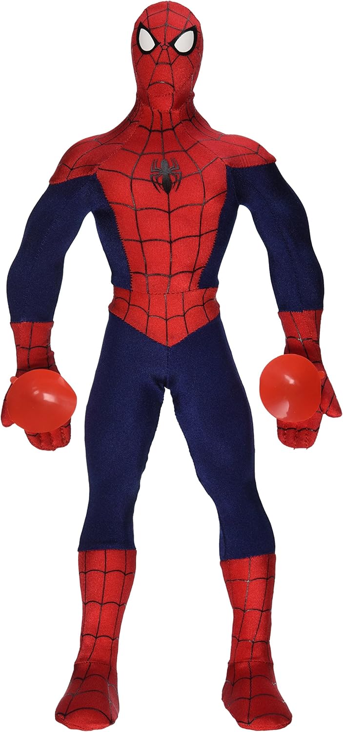 Amazon.com: Just Play Marvel Spiderman Poseable Action Figure Plush Toy ...