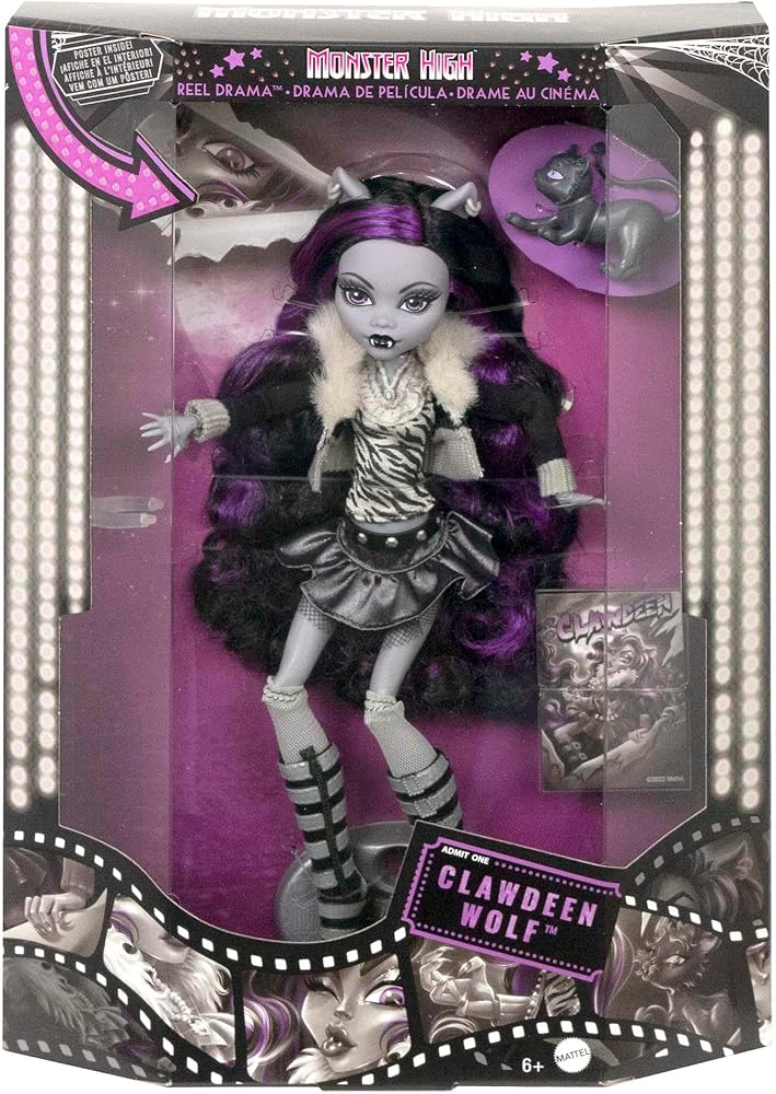 Monster High Doll, Clawdeen Wolf in Black and White, Bahrain | Ubuy