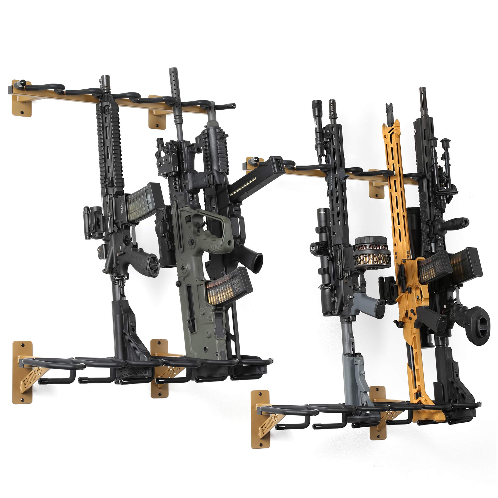 Buy Savior Equipment RAL8000 Tan Wall- Rack Carbine Firearm Free ...