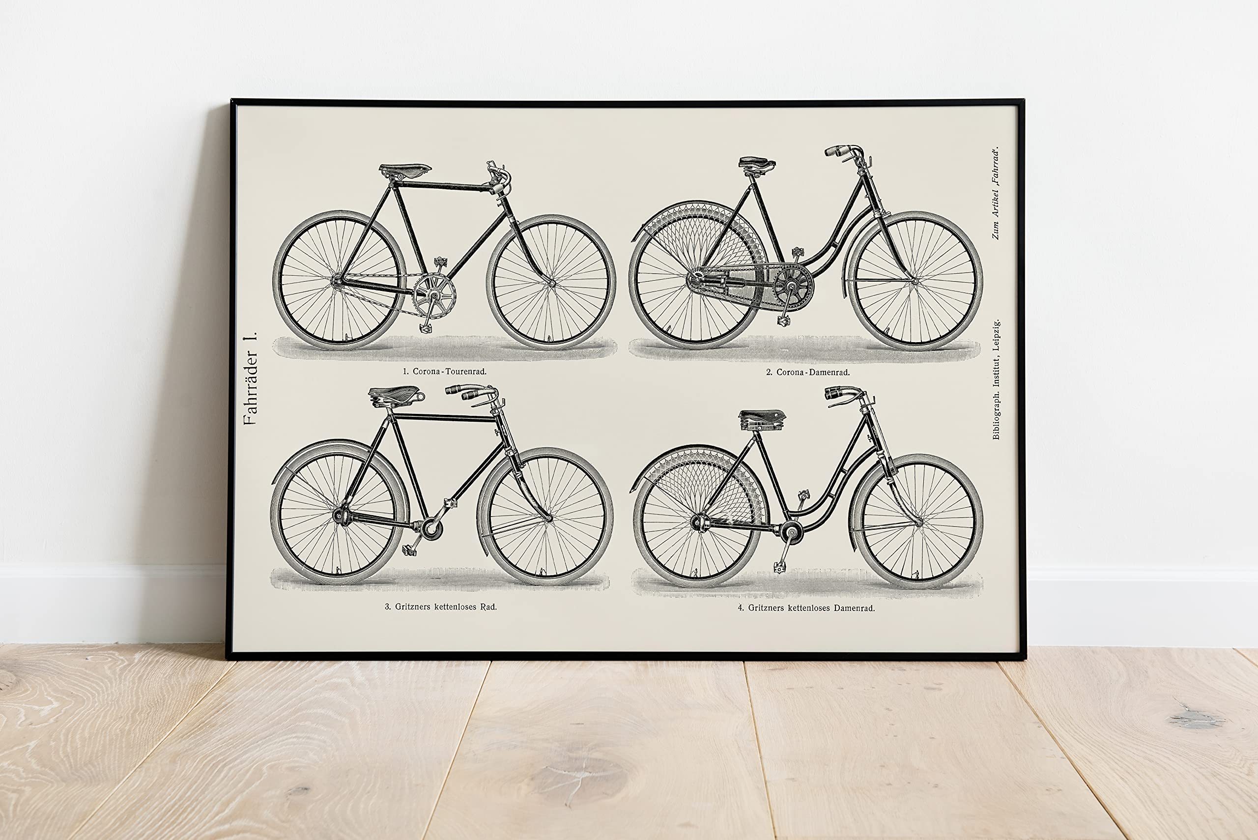 Hand Drawn Vintage Bicycle