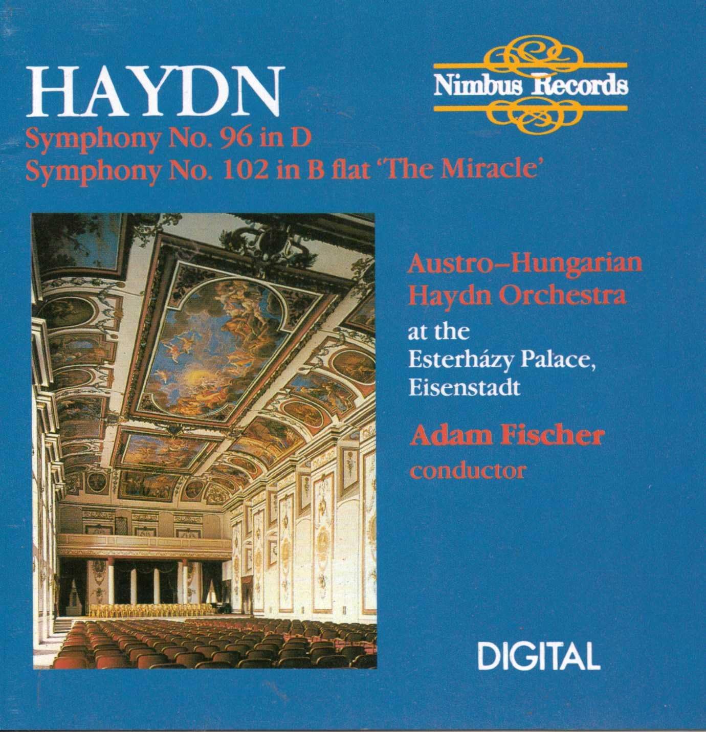 Haydn:Symphonies 96 & 102 by HAYDN Franz Joseph, FISCHER ADAM, AUSTRO ...