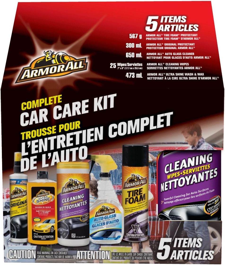 Armor All 18378 Complete Car Care 5pc Kit, 1, Cleaning Kits - Amazon Canada