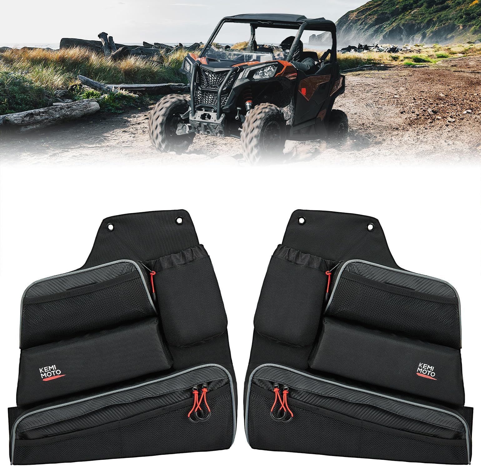 Amazon.com: PRP UTV Door Bags with Knee Pads for Can-Am Commander 2021 ...