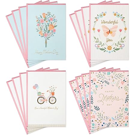Amazon.com : Hallmark Mothers Day Cards Assortment, Flowers (16 Cards ...
