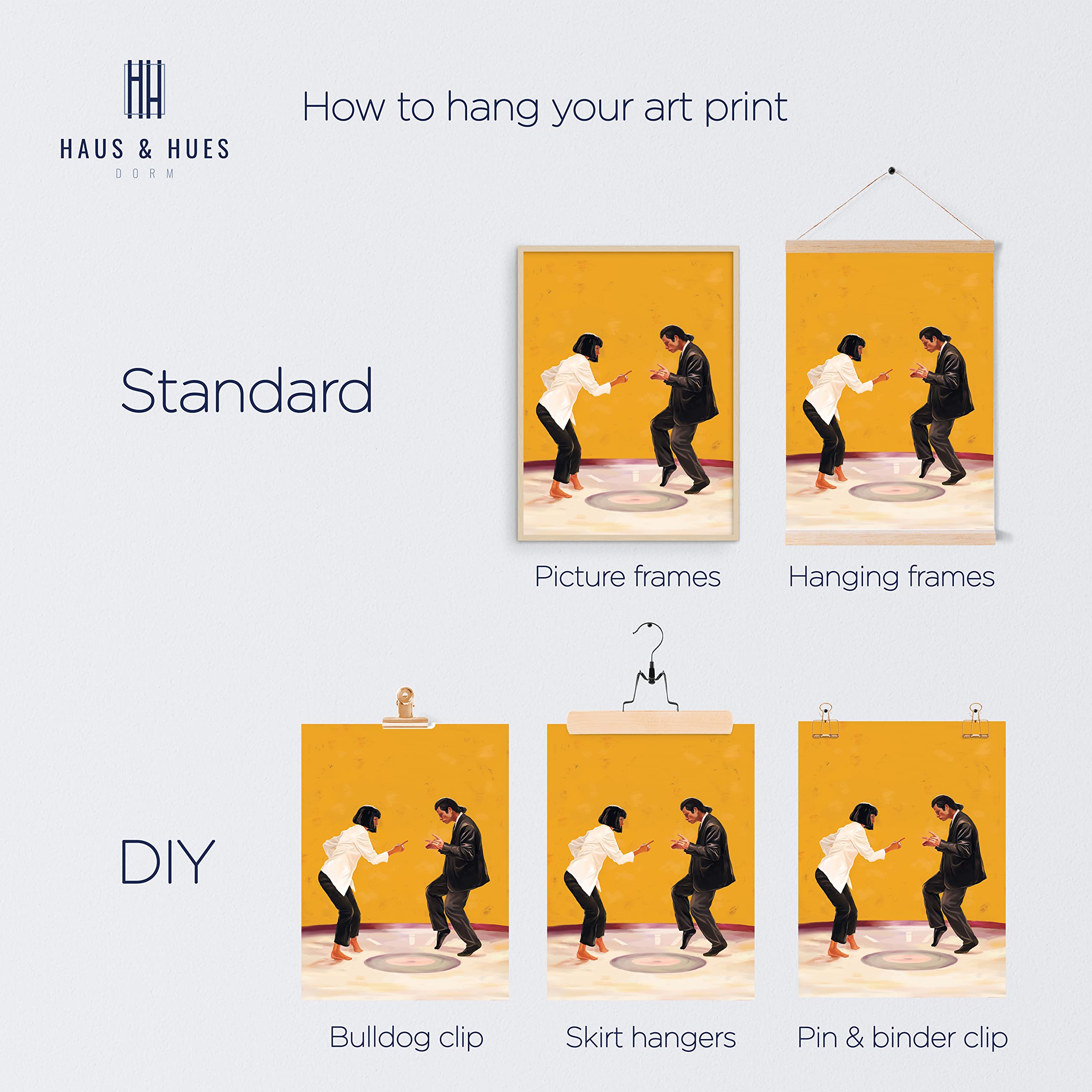 Buy Movie Scene Posters Retro Room Decor - by Haus and Hues | Quentin ...