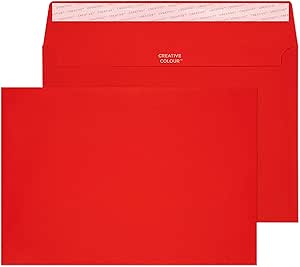 Blake Envelopes Creative Colour 45306 Farbige Briefumschläge Haftklebung Pillar Box Rot C5 162 x ...