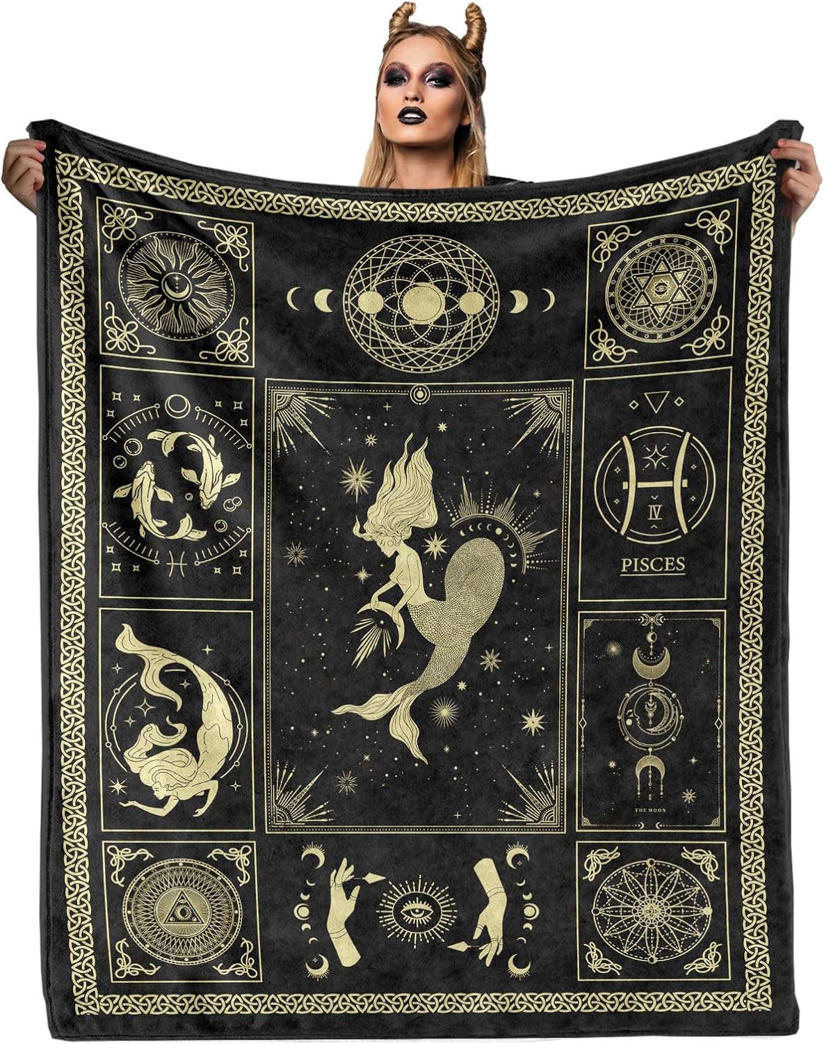 Amazon.com: PL-Tree Pisces Zodiac Birthday Gifts for Women, Witch Goth ...