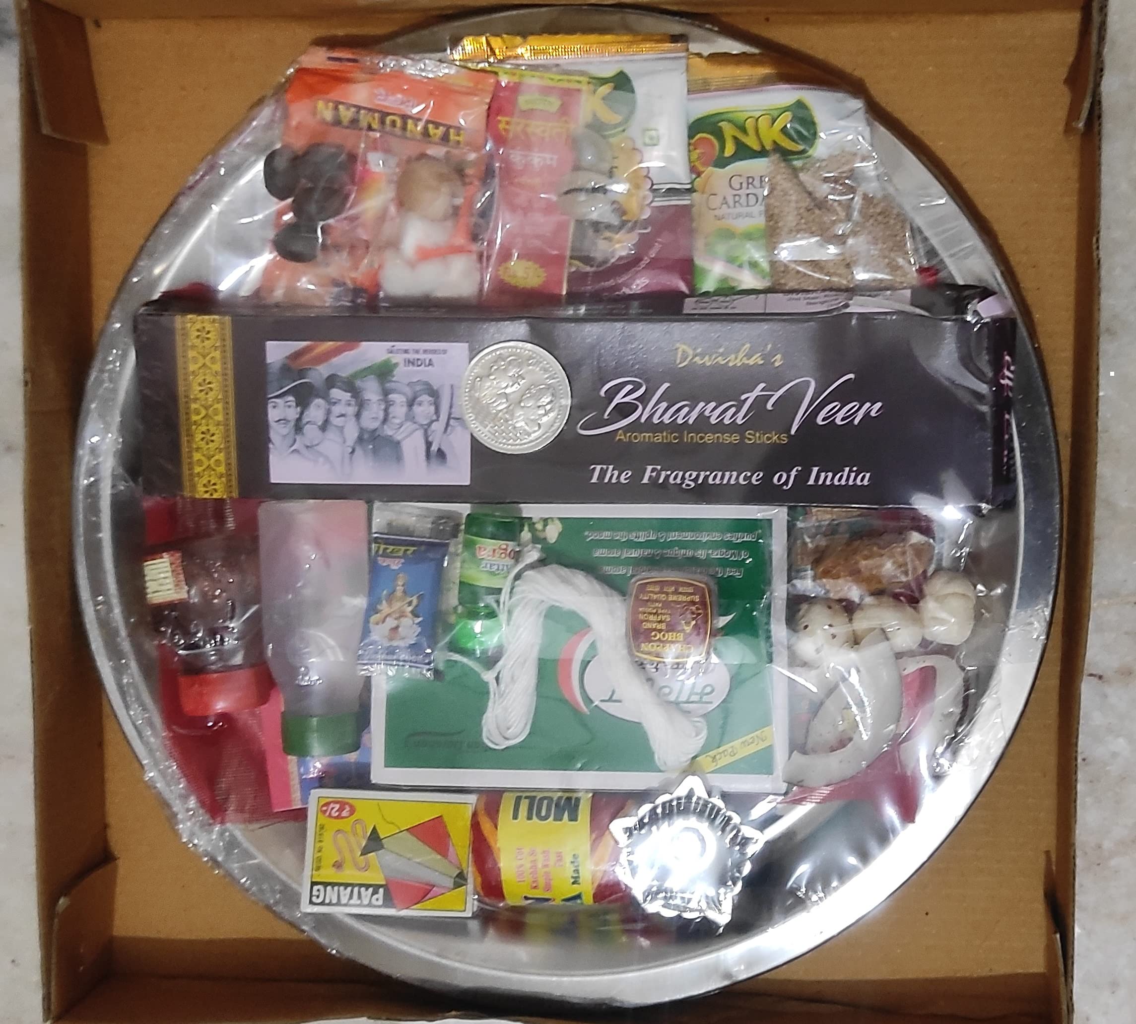 Buy SBJ 1 Pooja Thali with 25+ Items - Pooja Ingredients for Festivals ...