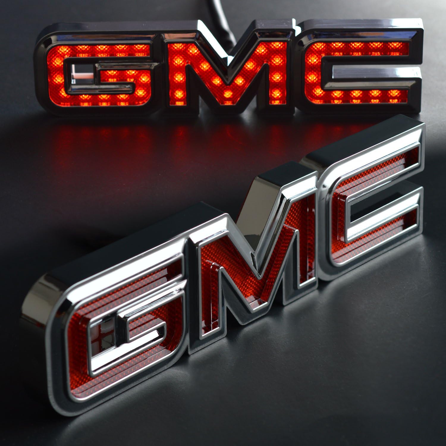 Bosswell Official Licensed LED Light up GMC Tailgate Emblem for Trucks ...