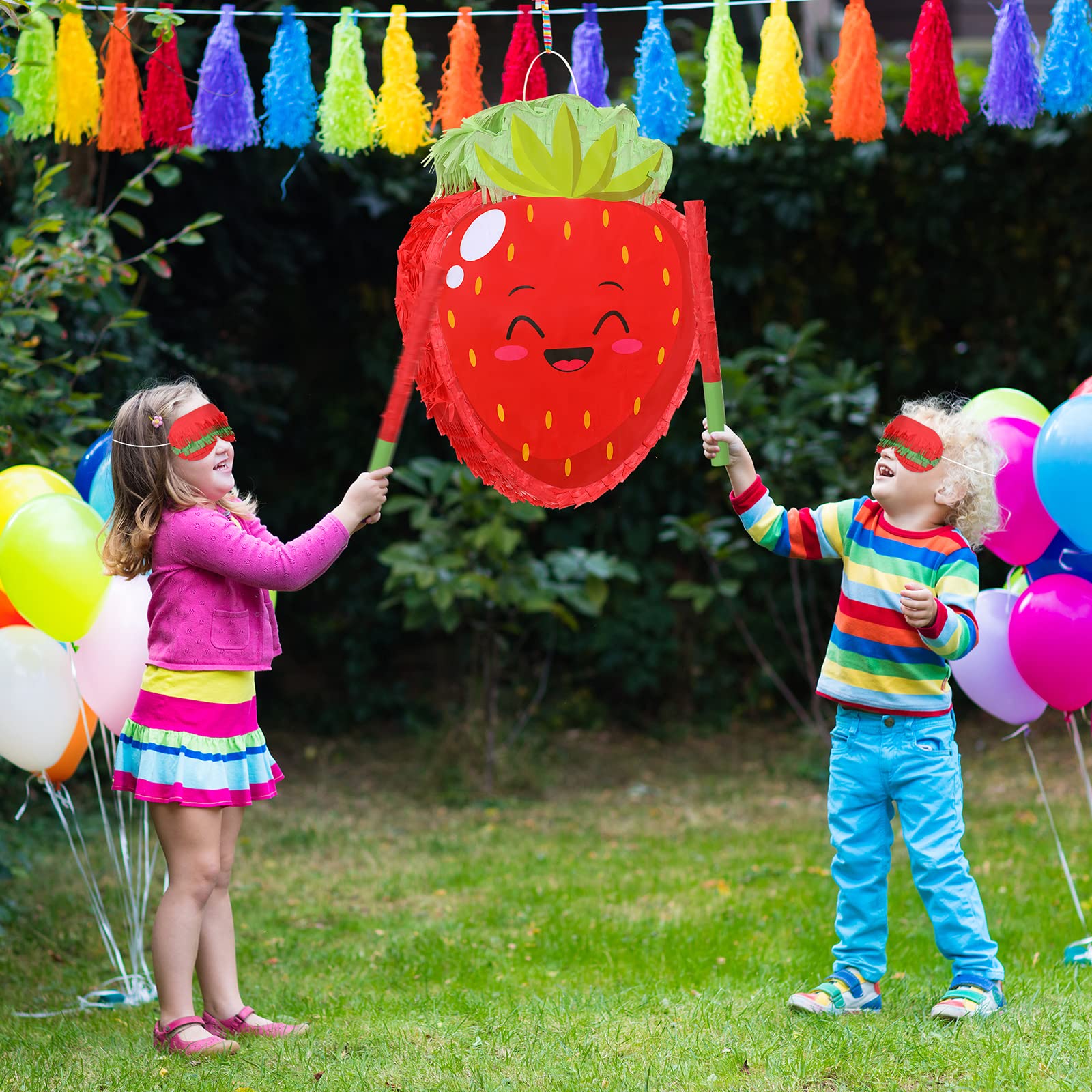 Snapklik.com : Strawberry Piñata Fruit Summer Theme Includes Stick ...