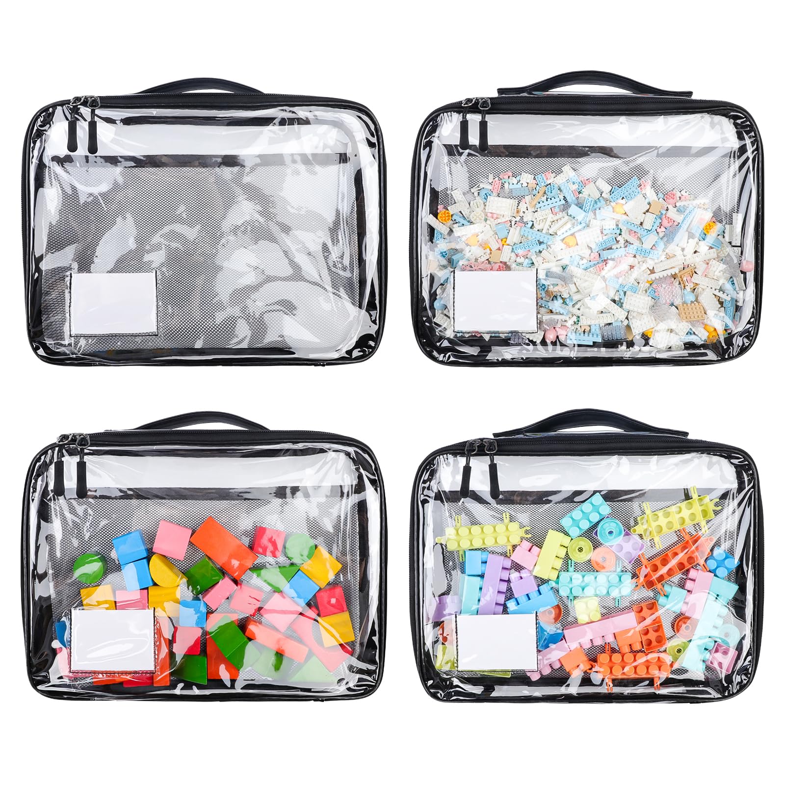 Snapklik.com : Tesuko 4 Pack Toy Storage Organizer Bag For Lego Brick ...