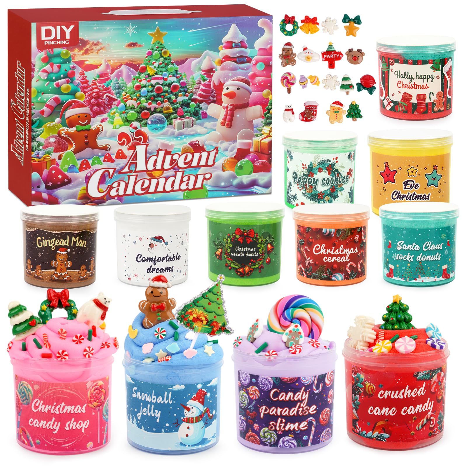 Amazon.com: Advent Calendar 2024,Slime Kit Advent Calendar,Slime Kit ...