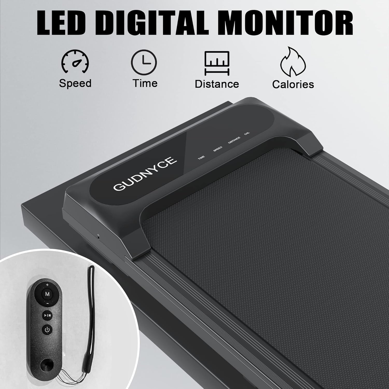 Under Desk Treadmill Portable Electric Treadmill Walking Pad for Home ...