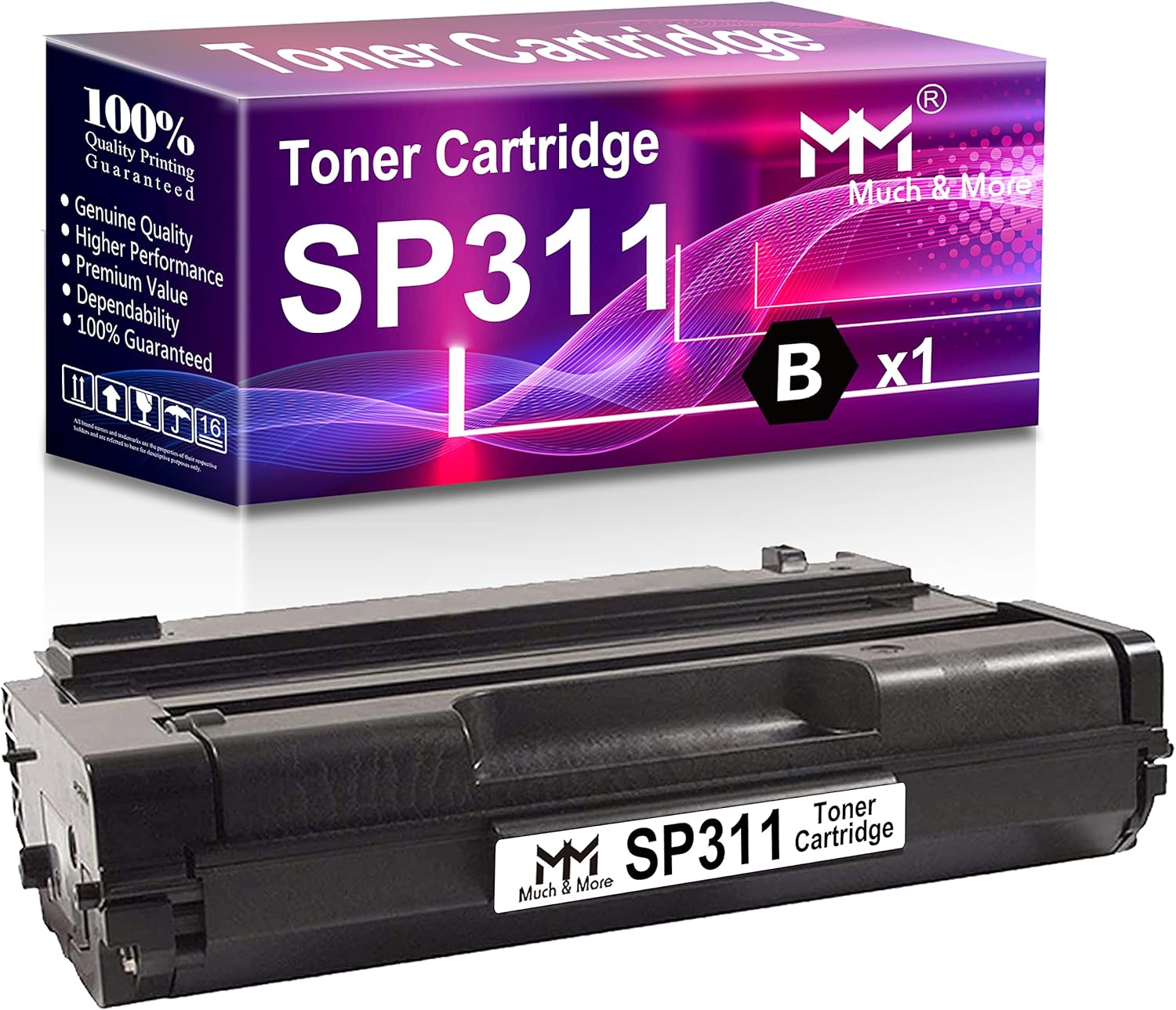 Amazon.com: MM MUCH & MORE Compatible Toner Cartridge Replacement for Ricoh 407245 SP311 SP310 ...