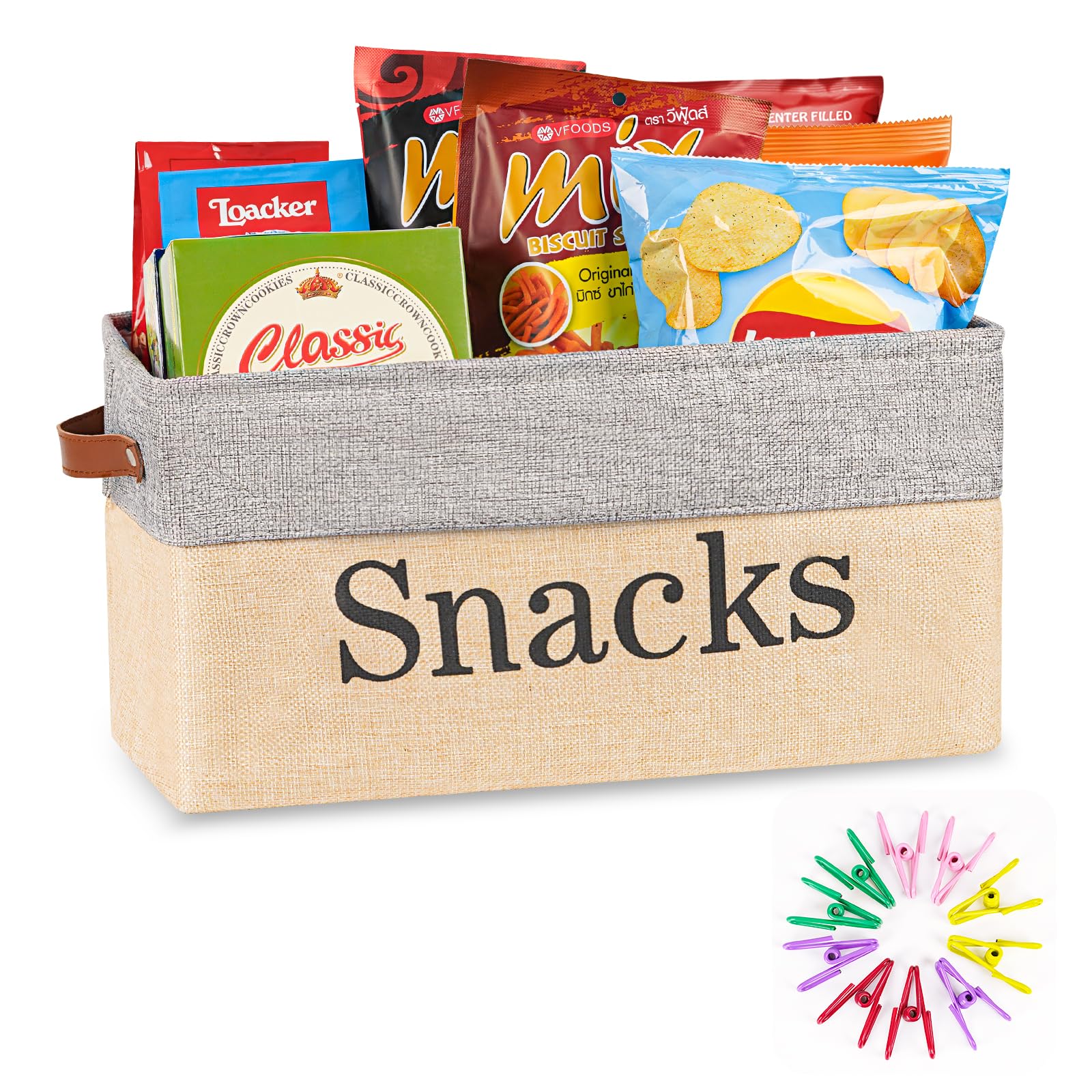 Amazon.com: Flenpptly Snack Organizer for Countertop, Snack Storage ...
