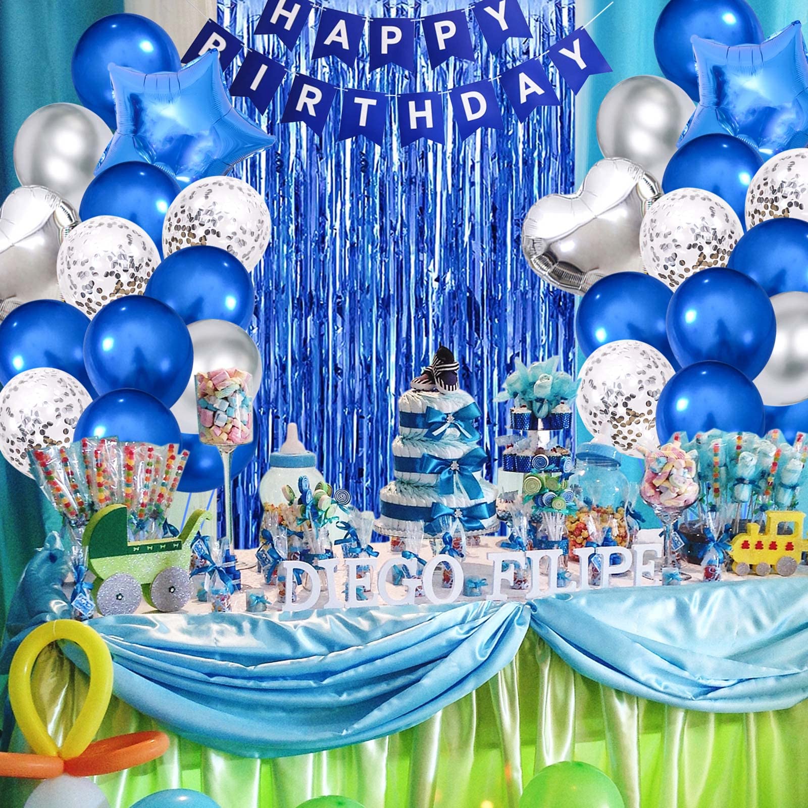 Celebrate Birthday Blue Celebration 34 Most Popular Girl Birthday