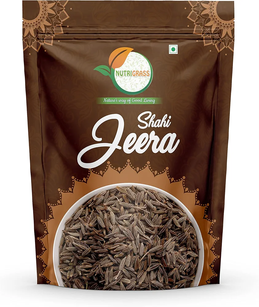 NUTRIGRASS Shah Jeera - Caraway Seeds - Carum Carvi - Shahi JIRA - Shah Zira - (Black Cumin ...