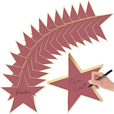 6 Inch Mini Star Paper Cutouts, Complete with Glitter Cardboard Stars ...