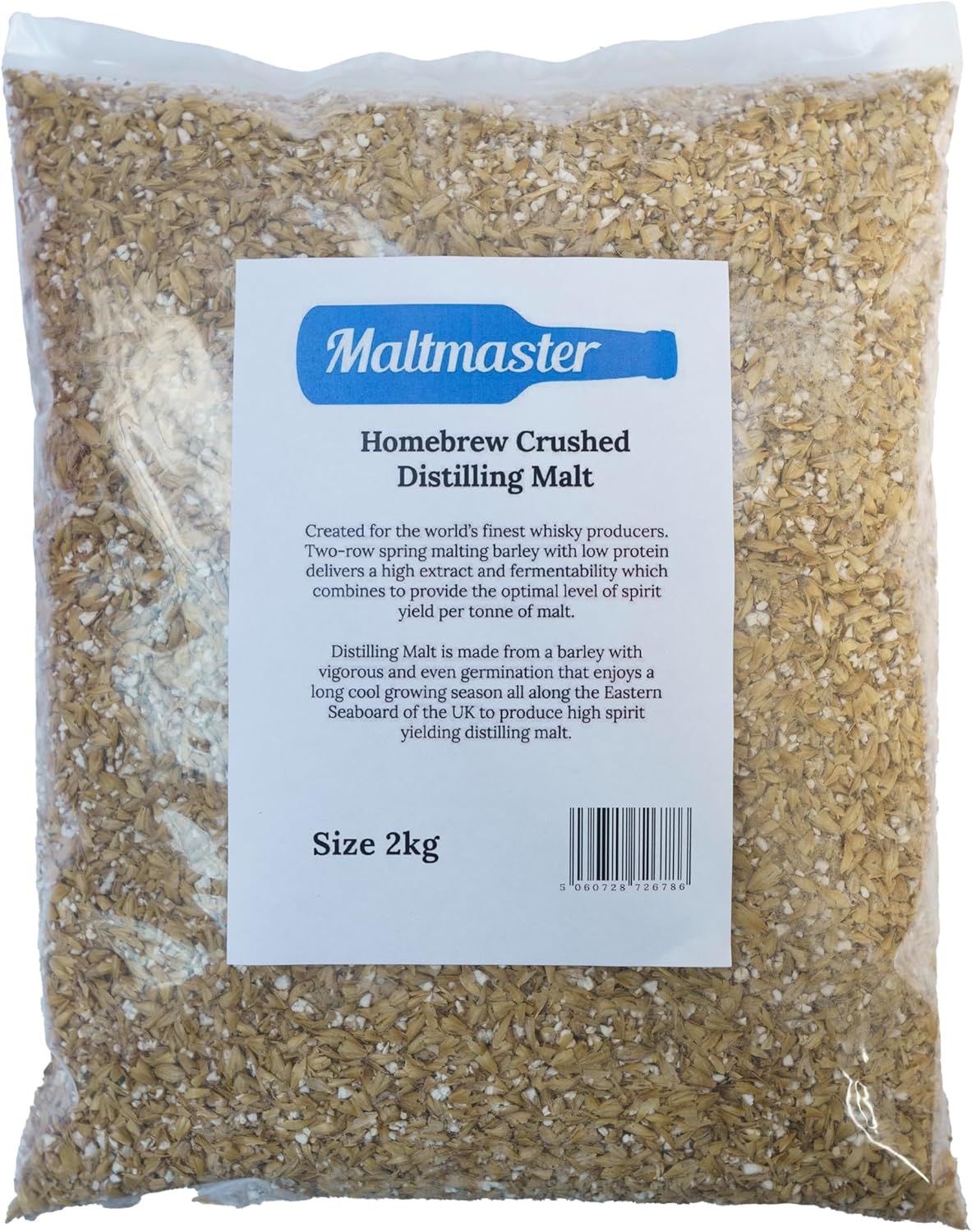 Homebrew Crushed Malt Distilling Malt 2kg : Amazon.co.uk: Grocery