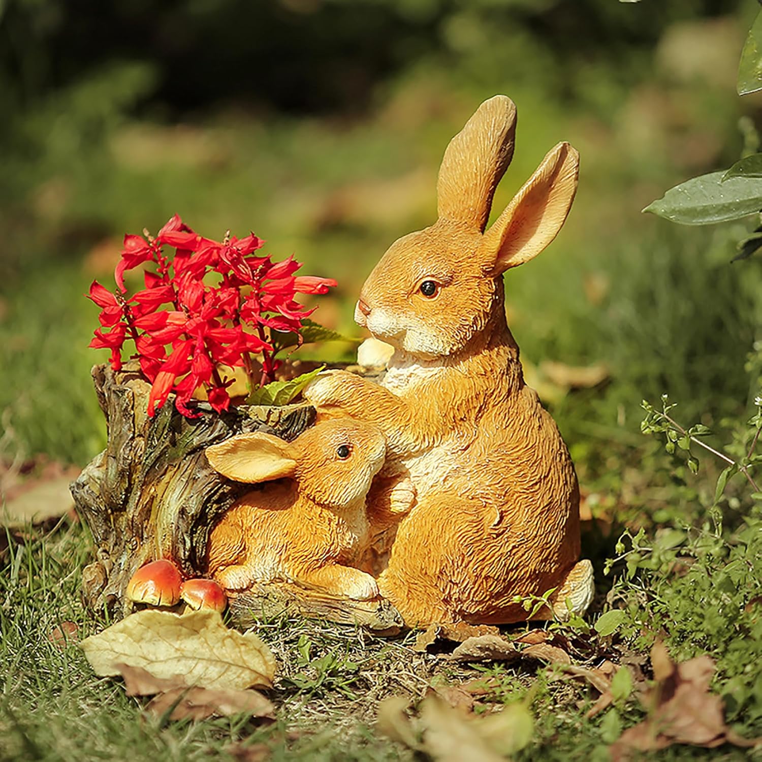 Amazon.com : Art Secret Bunny Rabbit Planter Resin Statue - Cute Rabbit ...