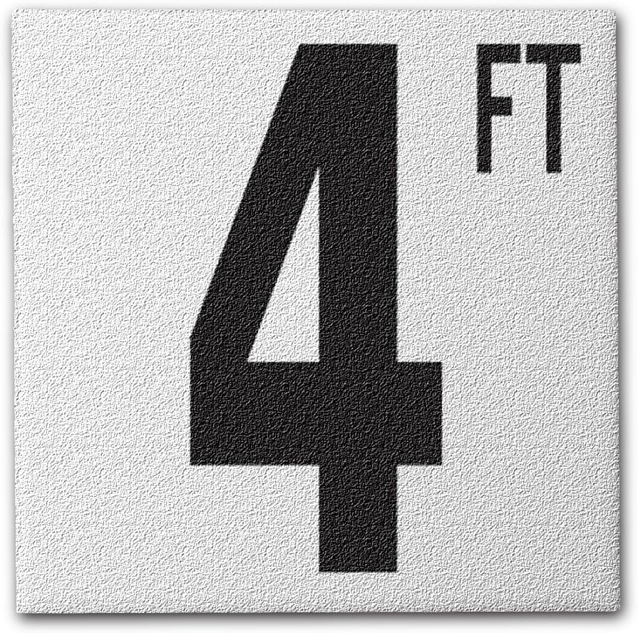 Amazon.com : Aquatic Custom Tile - Ceramic 4FT Pool Depth Marker, 5.8 ...