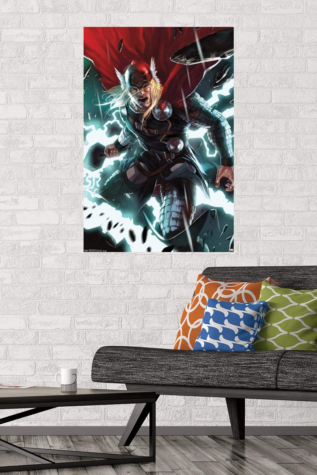 Buy Trends International 24X36 Marvel Thor-Comic Wall Poster, 24" x 36 ...