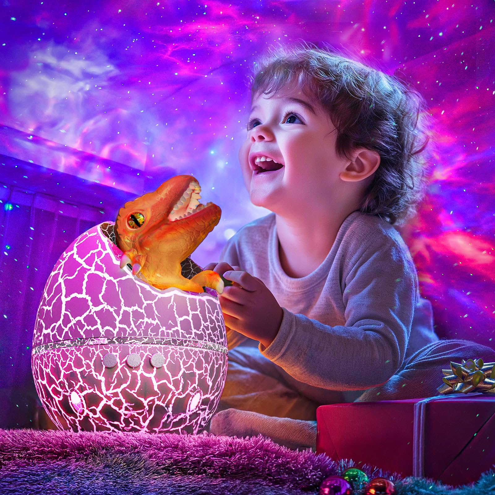 Amazon.com: Dinosaur Egg Galaxy Star Projector - Space Projector Night ...