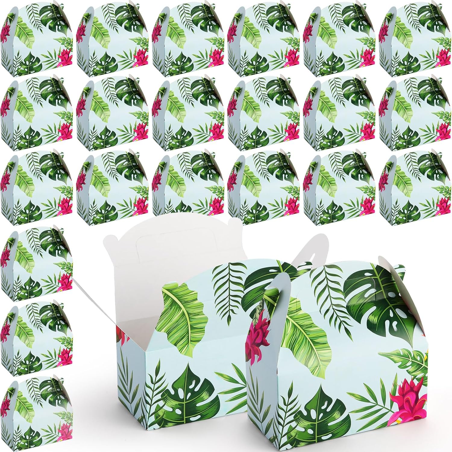 Amazon.com: FillTouch 60 Pcs Luau Tropical Party Favor Boxes Hawaiian ...
