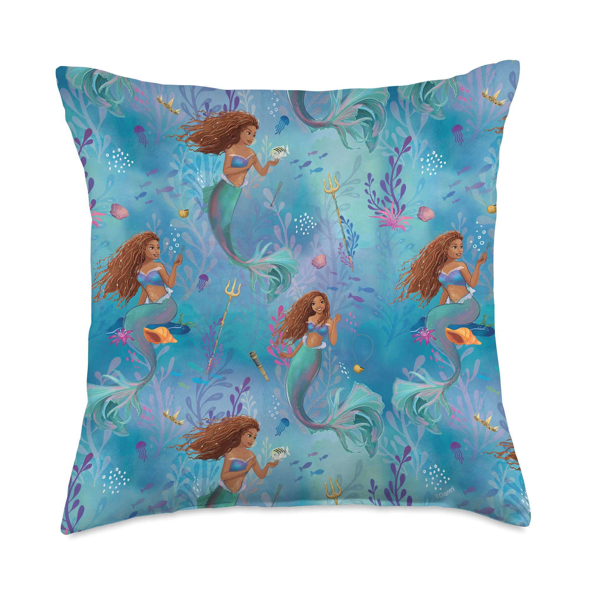 Amazon.com: Disney The Little Mermaid Ariel Under the Sea Scenes Throw ...