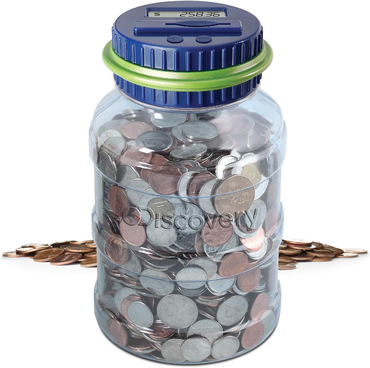 Amazon.com : Discovey Digital Coin Counter Money Jar, LCD Screen ...